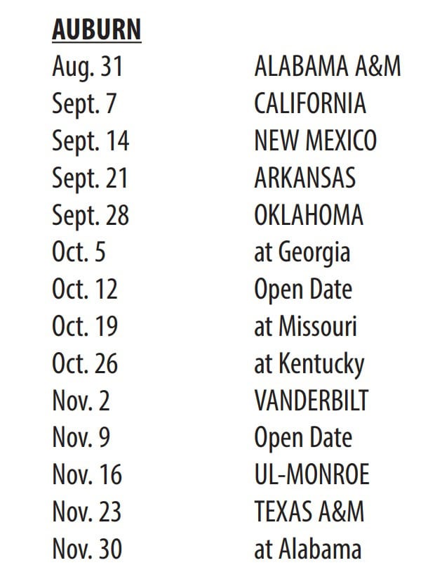 Auburn Football Schedule 2024 Printable 2024 Flor Oriana Auburn Football Schedule 2024 Printable 2024 Flor Oriana