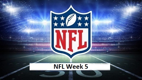 2024 NFL Week 5 Schedule; Printable, TV Schedules - Sports Brackets
