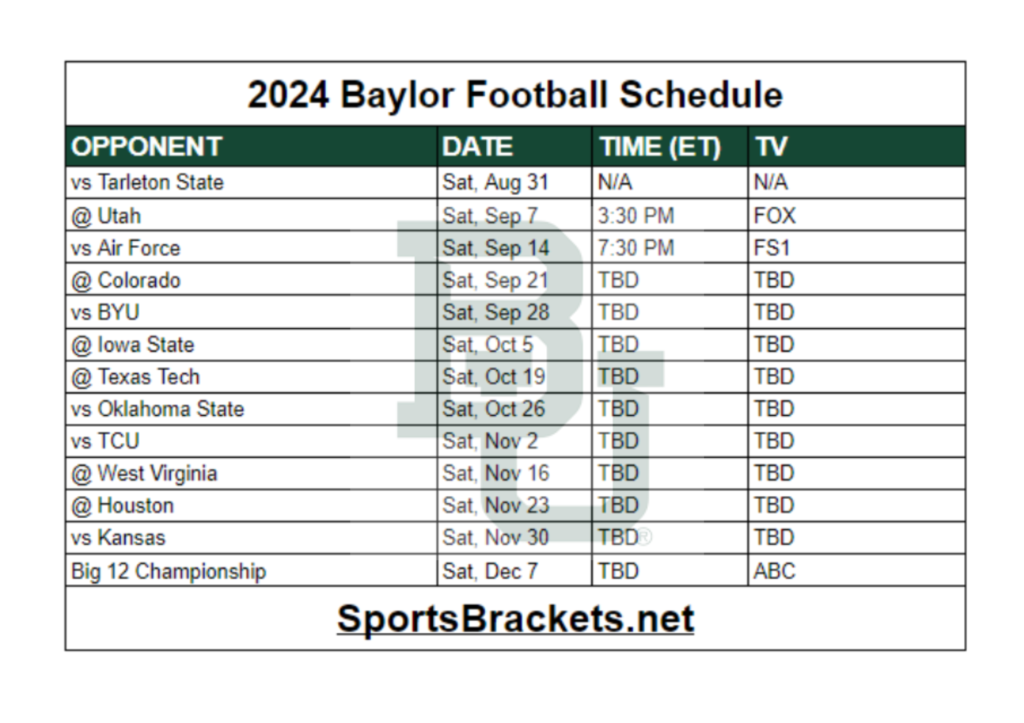 2024 Michigan Football Schedule - Sports Brackets