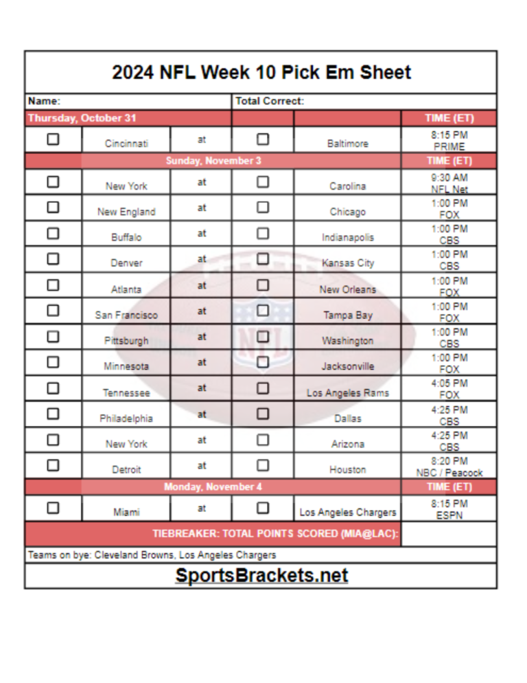 Printable 2024 San Francisco 49ers Schedule; Matchups and TV Broadcasts - Sports Brackets