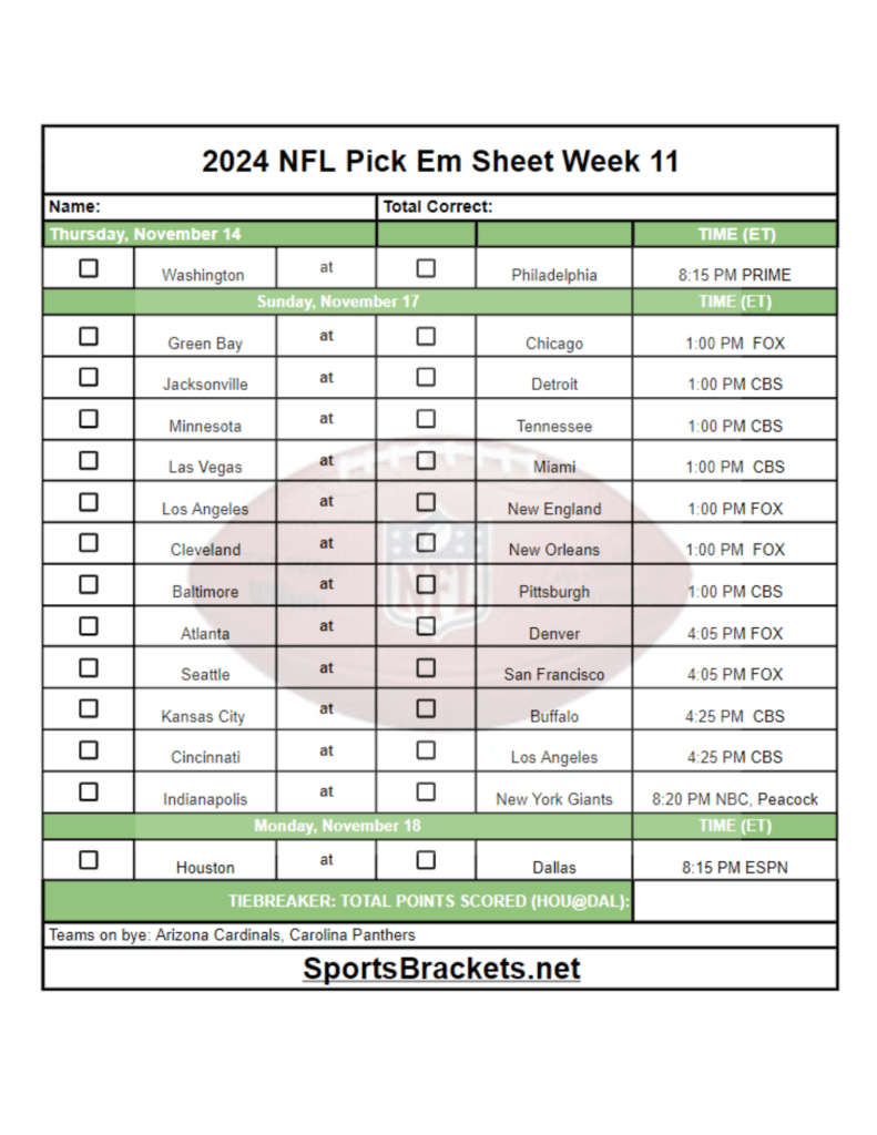 How to Play NFL Pick ‘Em: Strategies and Playing Options - Sports Brackets
