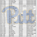 Printable 2024-25 NBA Schedule; TV Broadcasts, Matchups, PDF Format ...