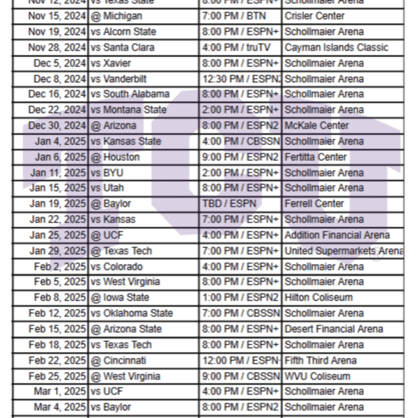 Printable 2024 Texas Football Schedule; Matchups and TV Broadcast ...