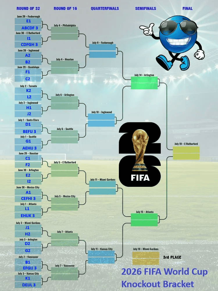 2026 World Cup Bracket With Groups Filled In Official 48 Team PDF 2026 World Cup Bracket With Groups Filled In Official 48 Team PDF