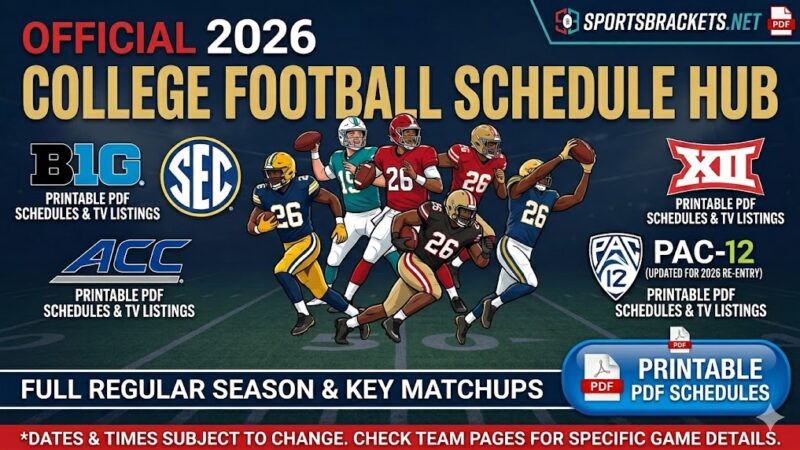 2026 College Football Week 0 Schedule: Kickoff Times, TV, and ...
