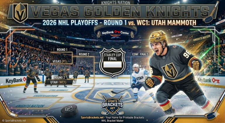 2026 Vegas Golden Knights Playoff Schedule: Round 1 vs. Utah Mammoth