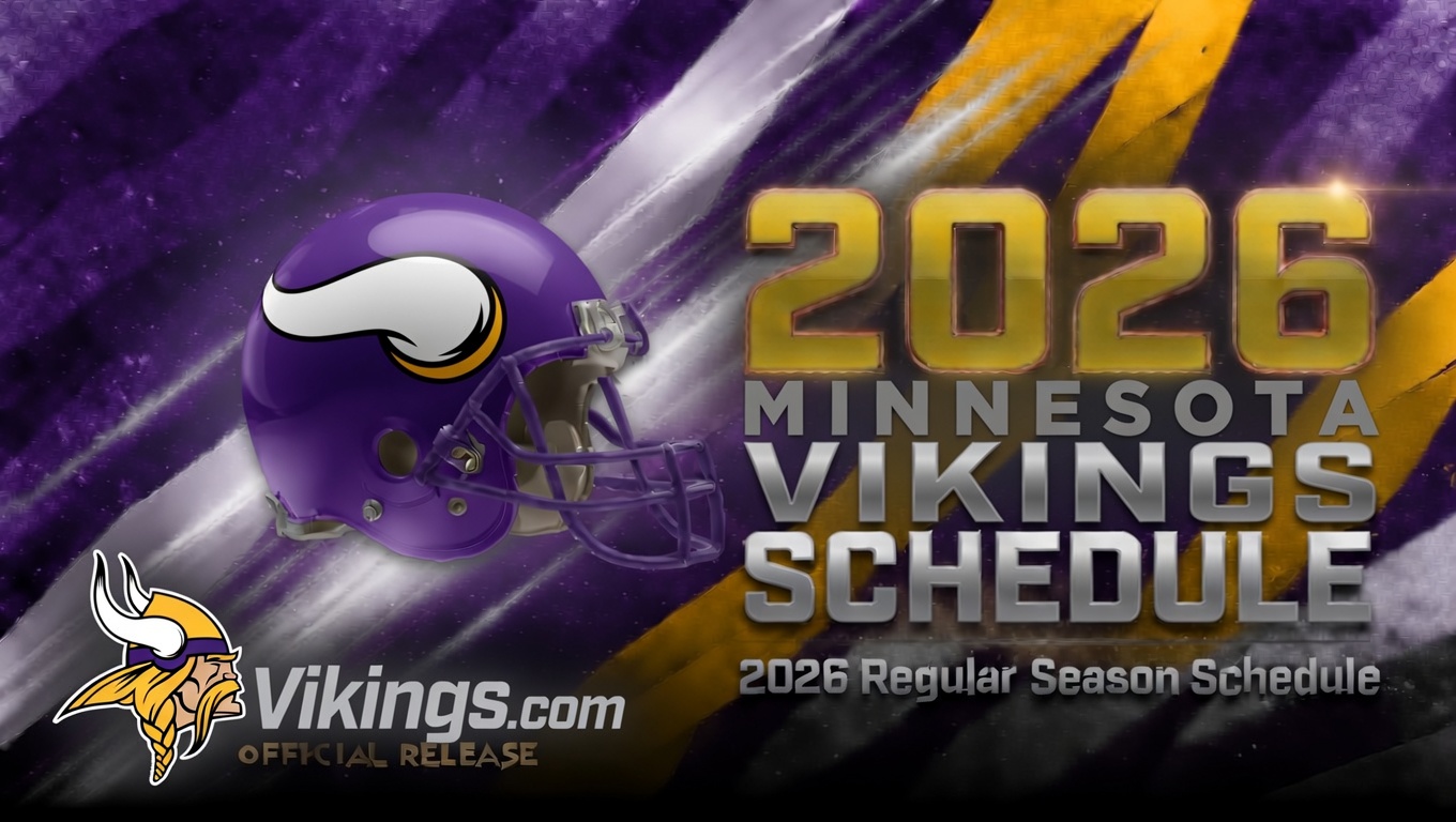 2026 Minnesota Vikings Schedule: Printable PDF, Opponents, and Strength ...