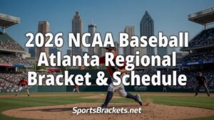 2026 NCAA Atlanta Regional Baseball Schedule, Bracket & TV Guide