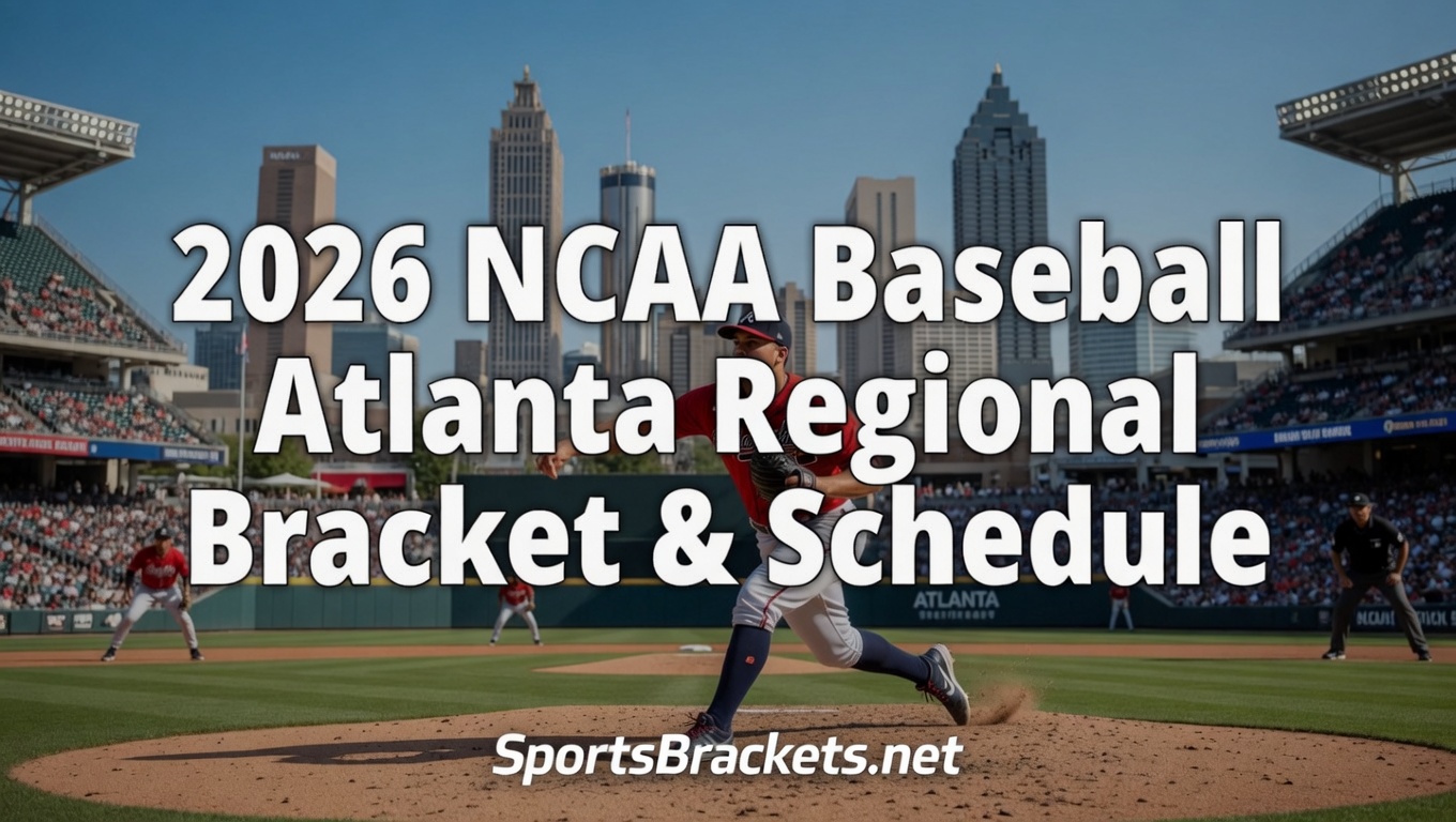2026 NCAA Atlanta Regional Baseball Schedule, Bracket & TV Guide