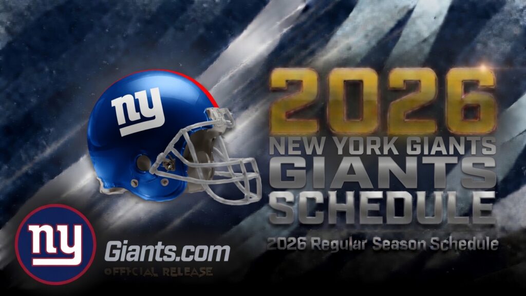 2026 New York Giants Schedule: London Game Details, Opponents, and ...