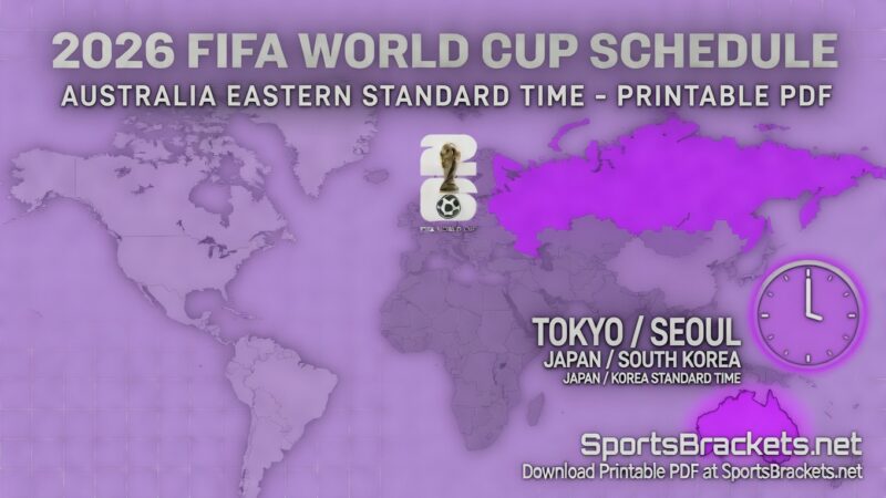 2026 USA World Cup Schedule: Group D Games, Times & TV, Printable PDF