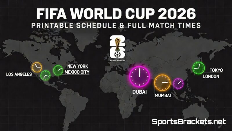 2026 Canada World Cup Schedule: Group B Games, Times & TV, Printable ...