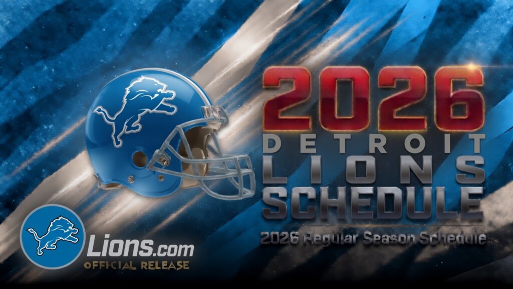 2026 Detroit Lions Schedule Opponents Munich Game And Printable Pdf