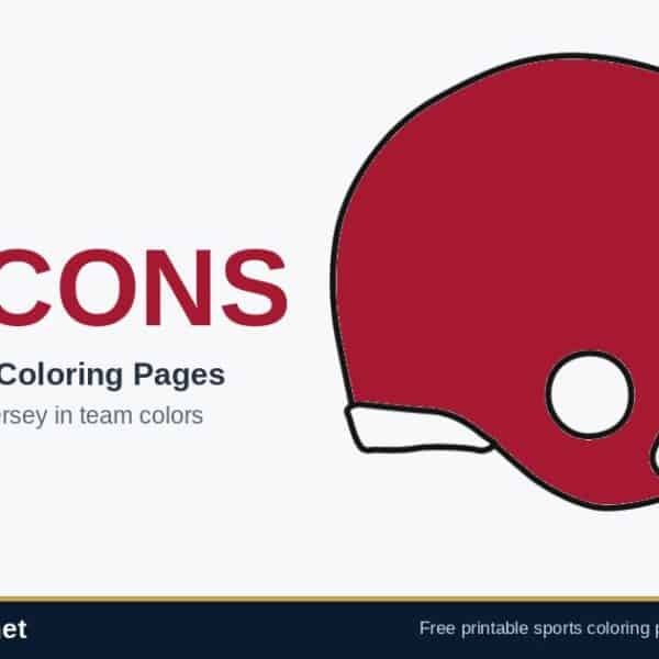 Atlanta Falcons Coloring Pages: Free Printable Helmet & Jersey (PDF ...