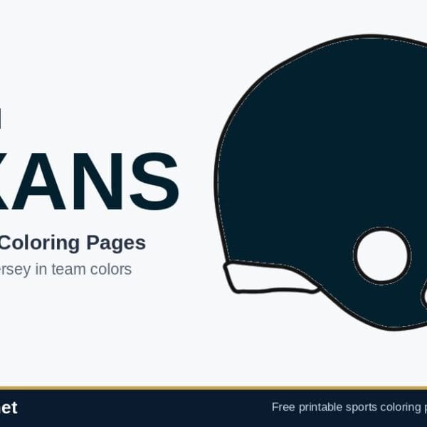 Pittsburgh Steelers Coloring Pages: Free Printable Helmet & Jersey (PDF ...