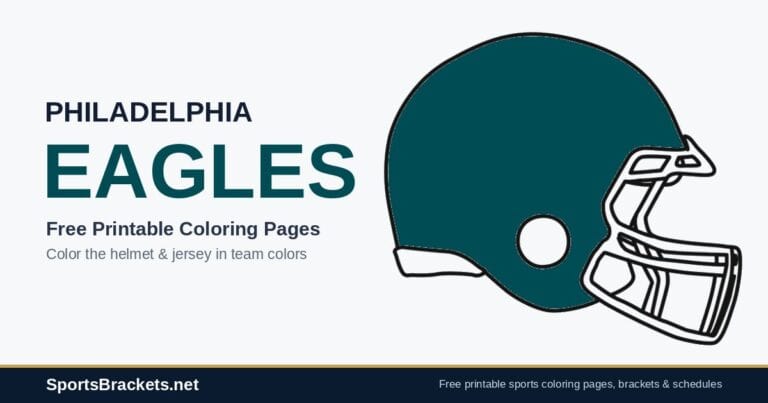 Philadelphia Eagles Coloring Pages: Free Printable Helmet & Jersey (PDF ...