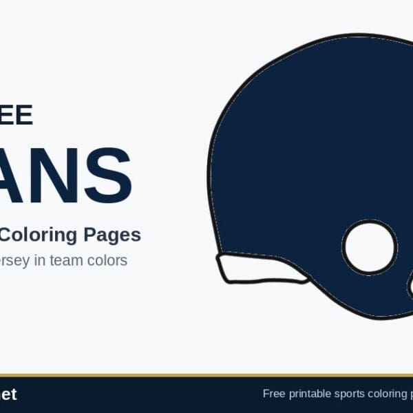 Houston Texans Coloring Pages: Free Printable Helmet & Jersey (PDF ...