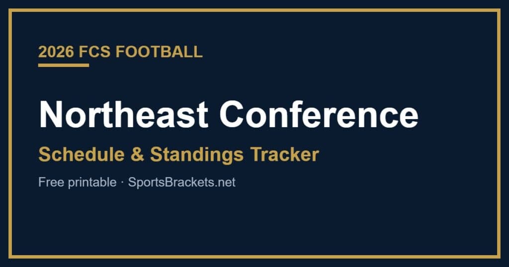 2026 Towson Football Schedule and Printable PDF