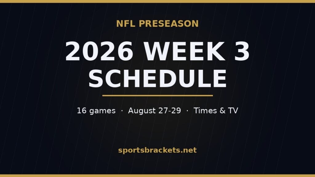 2026 NFL Preseason Week 2 Schedule: Games, Times & TV