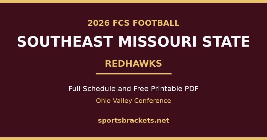 2026 Montana State Football Schedule & Printable PDF